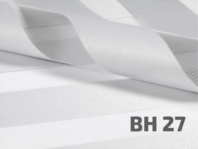 ZEBRA-SHOP Roleta DEN A NOC / MINI / PREMIUM / ŠEDÁ / BH 27 Barva mechanizmu: bílá, Výška: 150, Šířka: 30