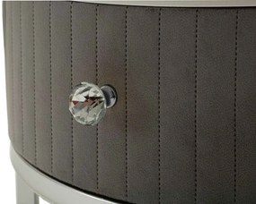 Sada konferenčních stolků Laquinta 70 cm šedá / stříbrná