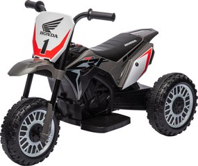 HOMCOM Elektrický motocykl pro děti s licencí Honda CRF450RL 18+ měsíců 6V s baterií, maximální rychlost 3 km/h, zvuk klaksonu a startu, nosnost 25 k…