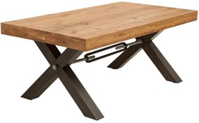 Moebel Living Masivní dubový konferenční stolek Hogan 110 x 60 cm