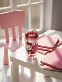 Sinsay - Hrnek s víčkem a brčkem Hello Kitty - vícebarevná