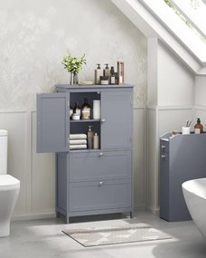 Koupelnová skříňka Vasagle Swede 110 cm šedá