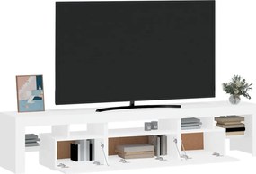 vidaXL TV skříňka s LED osvětlením 200x36,5x40 cm [3152810] Barva: Betonová šedá