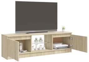 vidaXL Marketos TV skříňka s LED osvětlením dub sonoma 120 x 30 x 36 cm