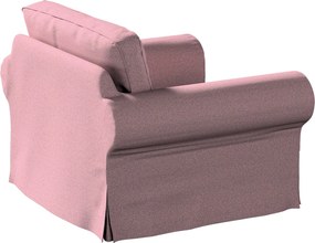 Potah na křeslo IKEA Ektorp barva růžová látka pletený vzor