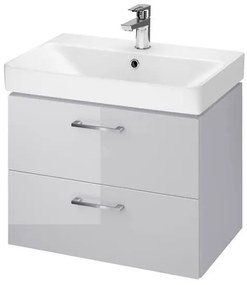 Cersanit - SET B278 LARA MILLE SLIM 60 (SKŘÍŇKA + UMYVADLO), ŠEDÁ, S801-317-DSM