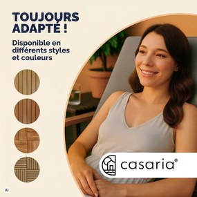 Deuba Dřevěná terasová dlaždice eukalyptus 30 × 30 cm hnědý FSC® 100%