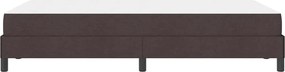 Postel s boxspringem Tmavě hnědá 120 x 190 cm textil 3398475