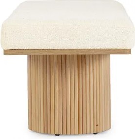 BIZZOTTO Dvoumístná lavice FLORIANA bílá 122 cm 0721637