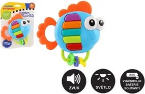 TEDDIES Chrastítko a kousátko rybička piano / Chrastítko / Se zvukem a