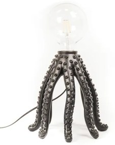 Organický design stolní lampa chobotnička s přísavkami černá 30 cm
