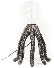 Designová stolní lampa ve tvaru chobotnice  černá 30 cm