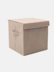 Sinsay - Skládací úložný box s rukojetí a víkem - béžová