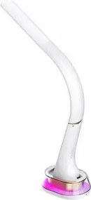 IMMAX CORELLA LED stolní lampička bílá+zlaté prvky / Qi / 7W / 5V / 2.