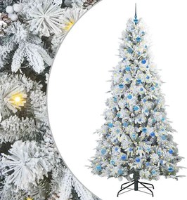 Umělý Skládací Vánoční Strom s stojanem Bílá 240 cm PE a PVC 3397517