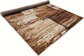 Kusový koberec 120x170 cm LUKEN obdélníkový - béžový / hnědý