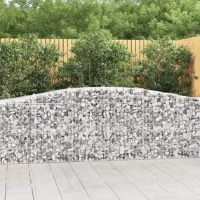 Klenuté gabionové koše 15ks 400x50x80/100 cm pozinkované železo 3145952