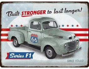 Postershop Plechová cedule: Ford (F1 Built Stronger Since 1948) - 40x30 cm