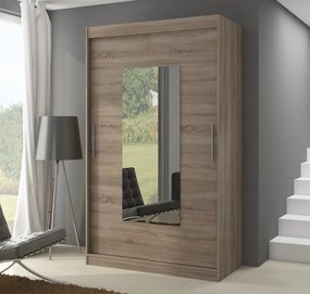 ADRK Furniture Skříň posuvná se zrcadlem DORRIGO 150 ADRK-SW-DOR-T-150