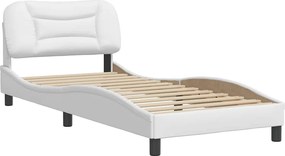 Rám postele bez matrace Hvar bílý 80 x 200 cm umělá kůže 3207961