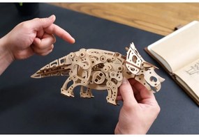 Ugears 3D mechanické puzzle Triceratops 400 ks