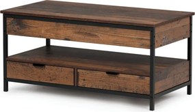 Konferenční stolek CT-I1201 GREY, mdf, šedý dub (100 x 50) cm hnědá