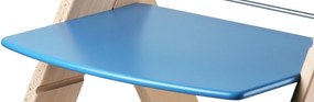 WOOD PARTNER Rostoucí židle - podnožka modrá
