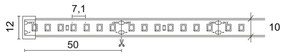 Indeluz 200DS-L3910FC0-00 24 V LED pásek Nilo 8-10, 9,6W/m, 3000K, 5m, IP67