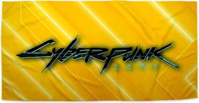 Sablio Ručník Cyberpunk 2077 Žlutý - 30x50 cm