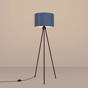 Sollux Lighting Stojací lampa NEVIA tmavě modrá