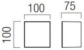 Redo 90322 - LED Venkovní nástěnné svítidlo KODIAK LED/5W/230V IP65 bílá/černá