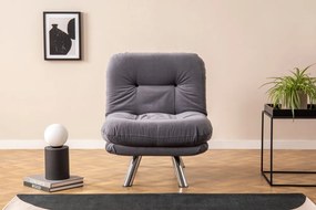 Rozkládací křeslo Misa Small Solo - Grey
