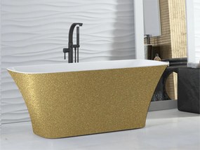 BESCO Volně stojící vana ASSOS Glam - zlatá Rozměr vany - 160 × 70 cm - VANNEA16GLAM01