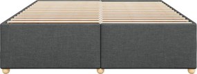 Rám postele bez matrace tmavě šedý 180 x 200 cm textil 3284751