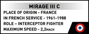 COBI 5930 Mirage IIIC / Stavebnice / 1:48 / 375 kostek / od 8 let