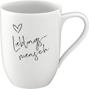 Villeroy&Boch Villeroy & Boch Statement hrnek s uchem Lieblingsmensch, 11,5 × 8 × 10,4 cm, 290 ml