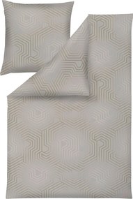 XXXLutz POVLEČENÍ, flanel, šedohnědá, 135/200 cm Estella - Online Only povlečení - 004142097301