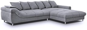 Casarredo - Komfort nábytek Rohová sedací souprava BORMIO, šedá Enjoy 21 | Umístění rohu: roh na levé straně
