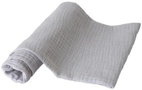 BABYMATEX Plenka bavlněná Muslin 3 ks 70x80 cm Světle šedá