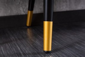 Designová lavice Jalisa 130 cm žlutý samet