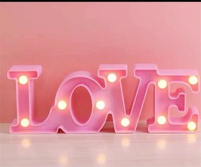 Hjlight led písmena světla baterie napájená růžovými dekorativními pro události svatební party nově design