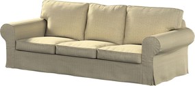 Potah na pohovku IKEA  Ektorp 3-místná, rozkládací STARÝ MODEL PIXBO barva béžová látka pletený vzor