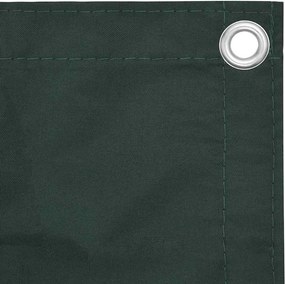Balkónová zástěna tmavě zelená 75 x 400 cm oxfordská látka 134997