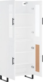 Skříň highboard bílá 69,5 x 34 x 180 cm kompozitní dřevo 3198361