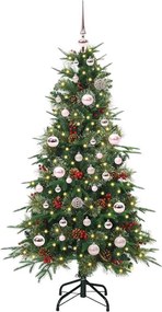 Umělý Skládací Vánoční Strom s stojanem Zelená 150 cm PE a PVC 3397408