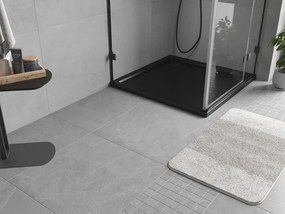 Mexen Flow Slim, čtvercová sprchová vanička 85 x 85 cm, černá matná, 46S708585
