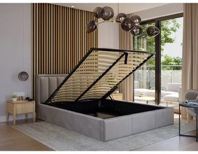 Čalouněná postel MOON rozměr 80x200 cm Krémová