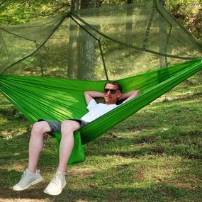 Ultralehká houpací síť 2v1 AntiMosquito s příslušenstvím
