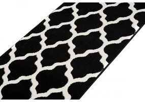 Kusový koberec Berda černý atyp 80x250cm