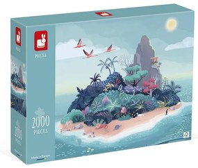 Janod Art puzzle Tajemný ostrov 2000 ks